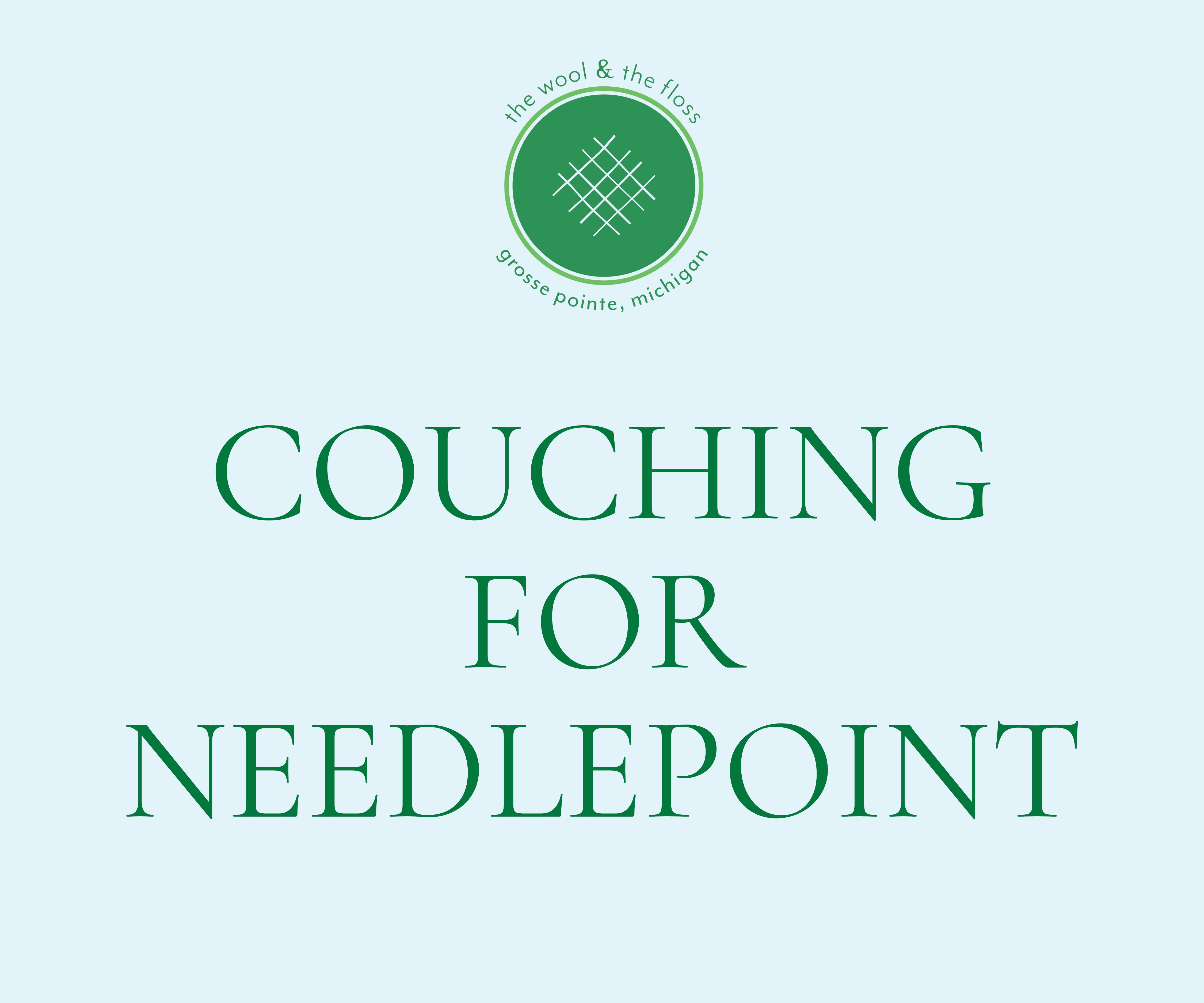 How to: Couching for needlepoint