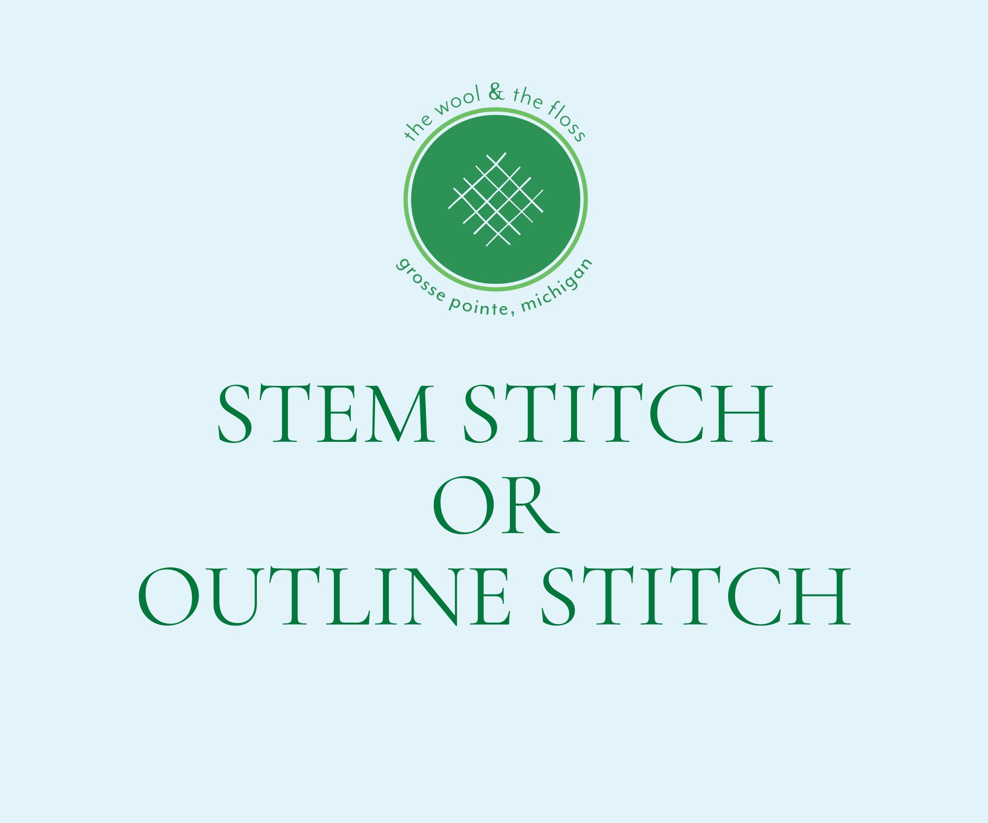 How to create smooth lines on a #needlepoint project using the Stem St