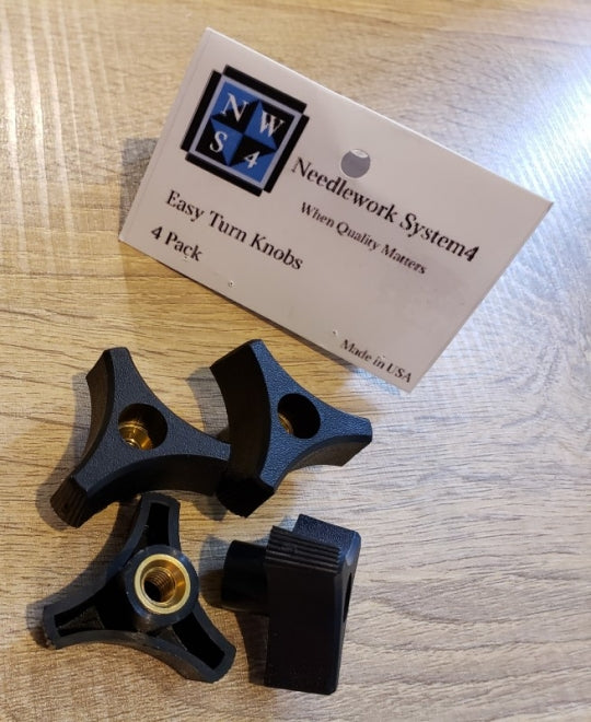 Scroll frame turn knobs - set of 4