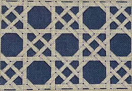 CL110N Navy Caning Pattern Clutch