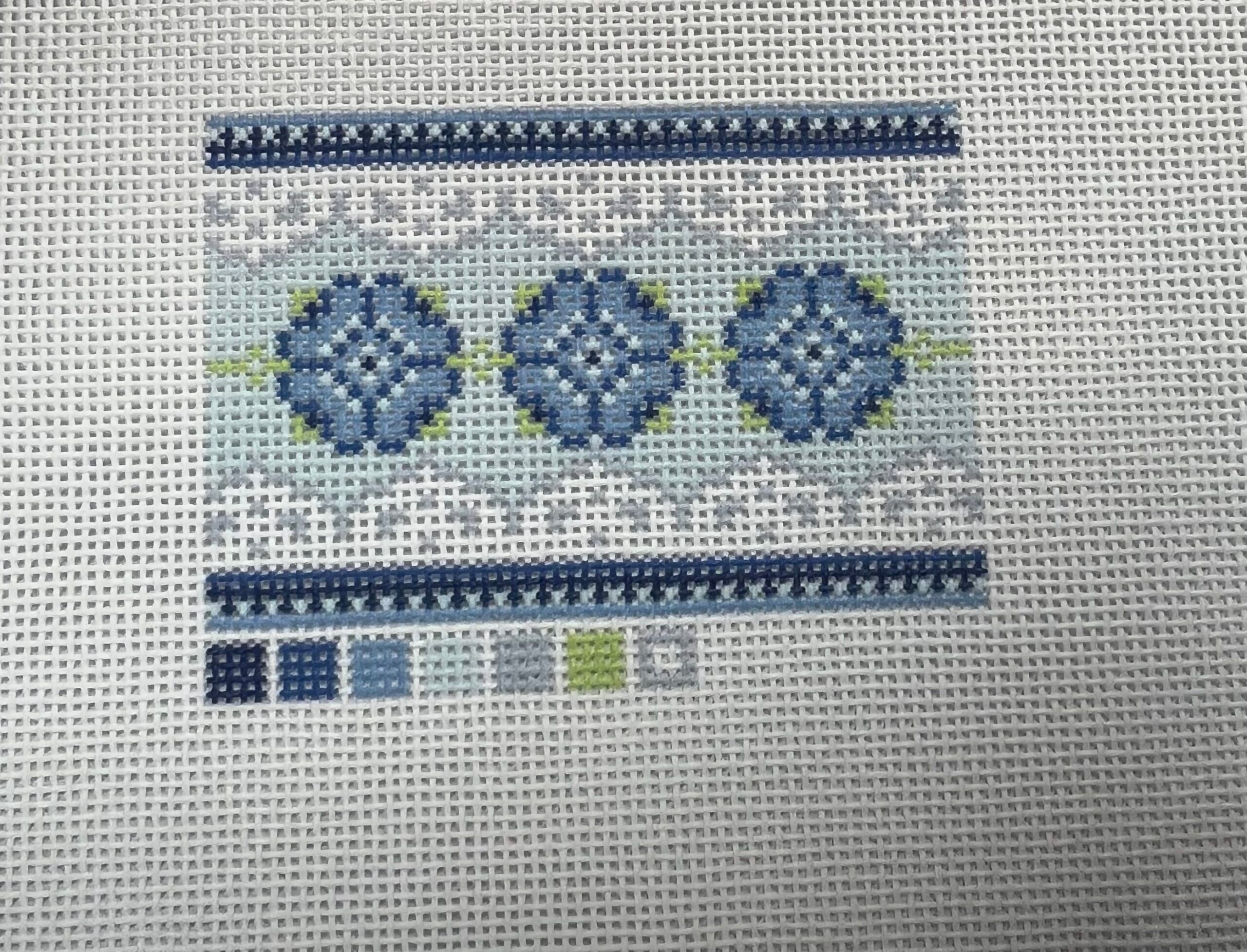 Blue Floral Insert INS-12