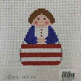 165-59 Georgette's Angel Red White Stripe