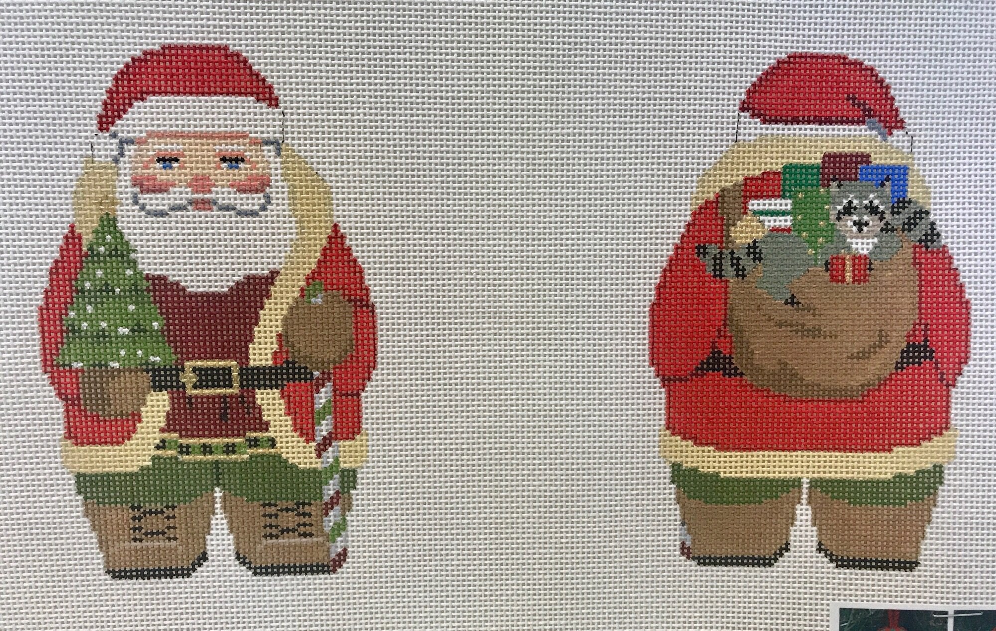 Woodsman 2 sided Santa 1236