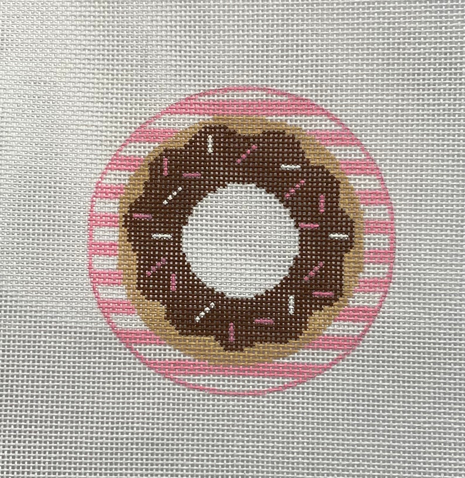 RD097 Donut Monogram Round